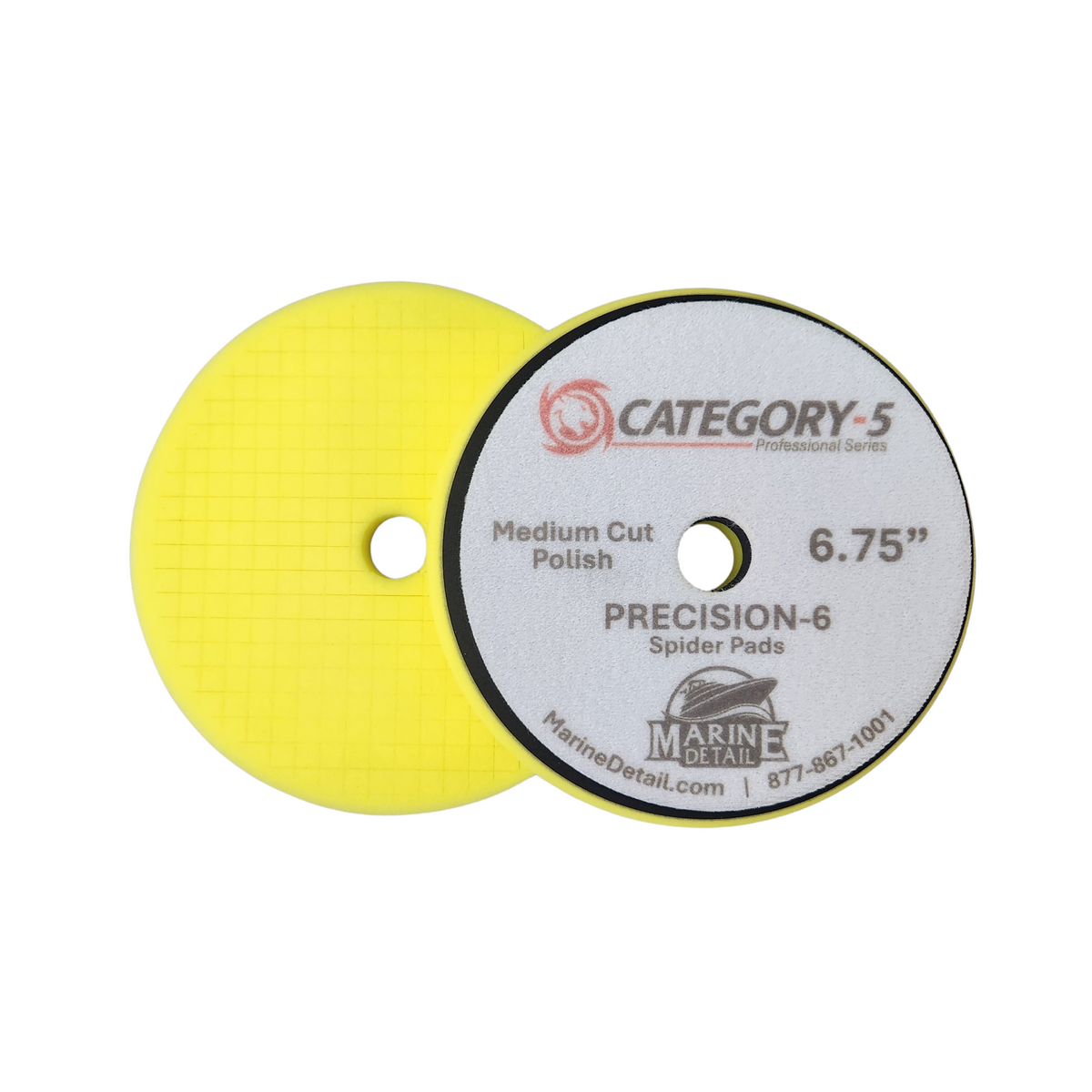 6.75" Precision-6 "Spider Pad" (Medium Cut / Polish) - Professional Se ...
