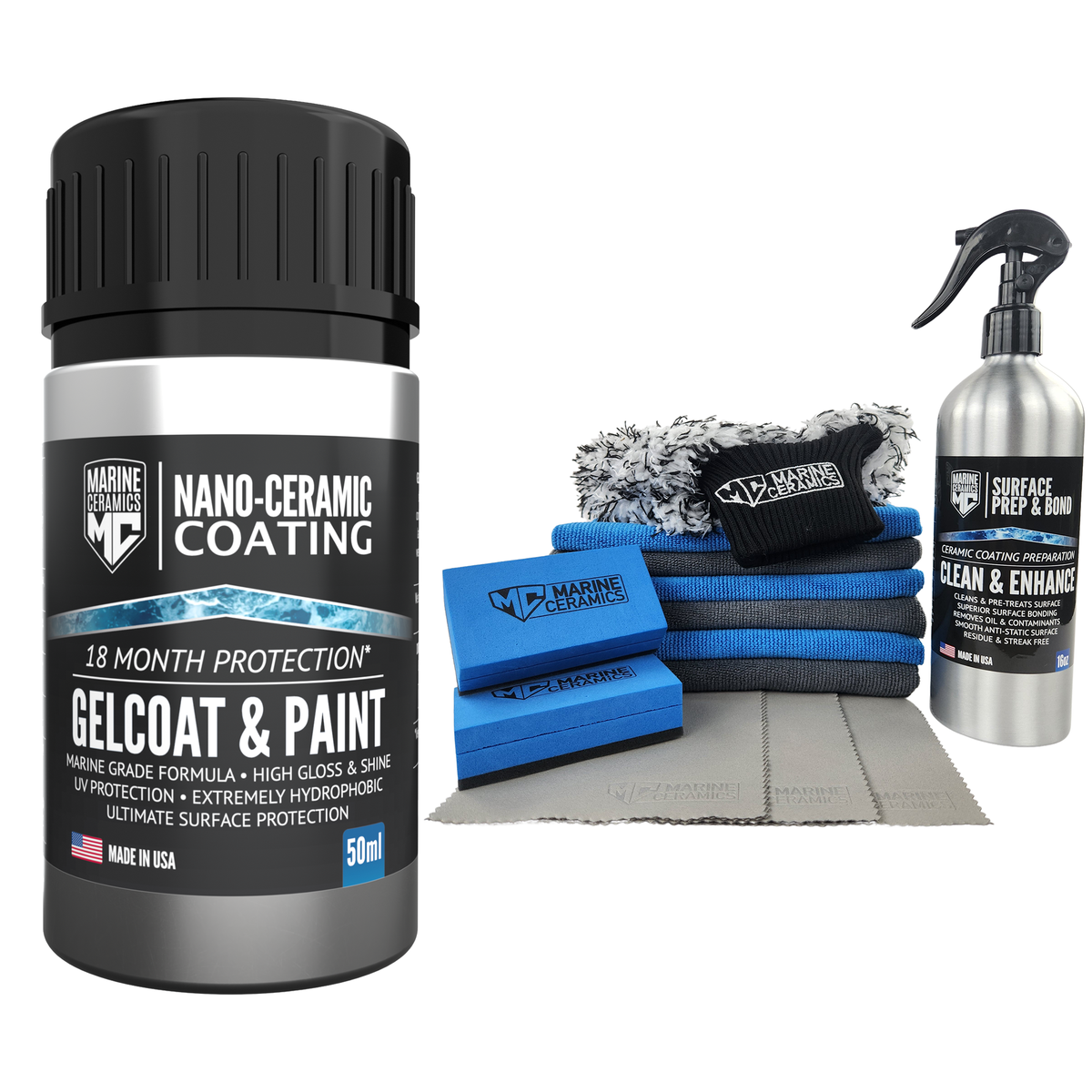 Gelcoat & Paint / 18-Month Protection - BUNDLE (Premium Ceramic Coatin – MarineDetail.com