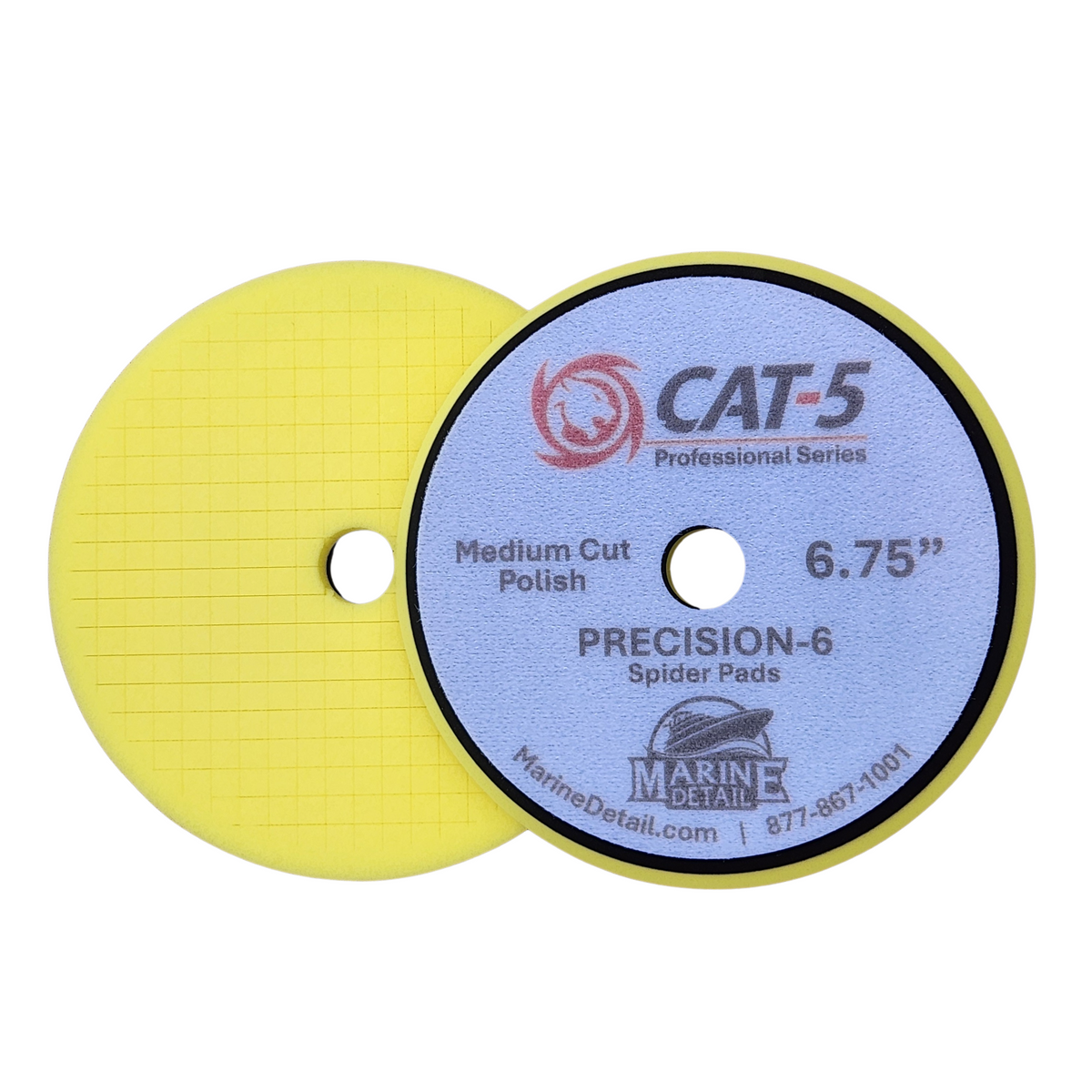 6.75" Precision-6 "Spider Pad" (Medium Cut / Polish) - Professional Se ...