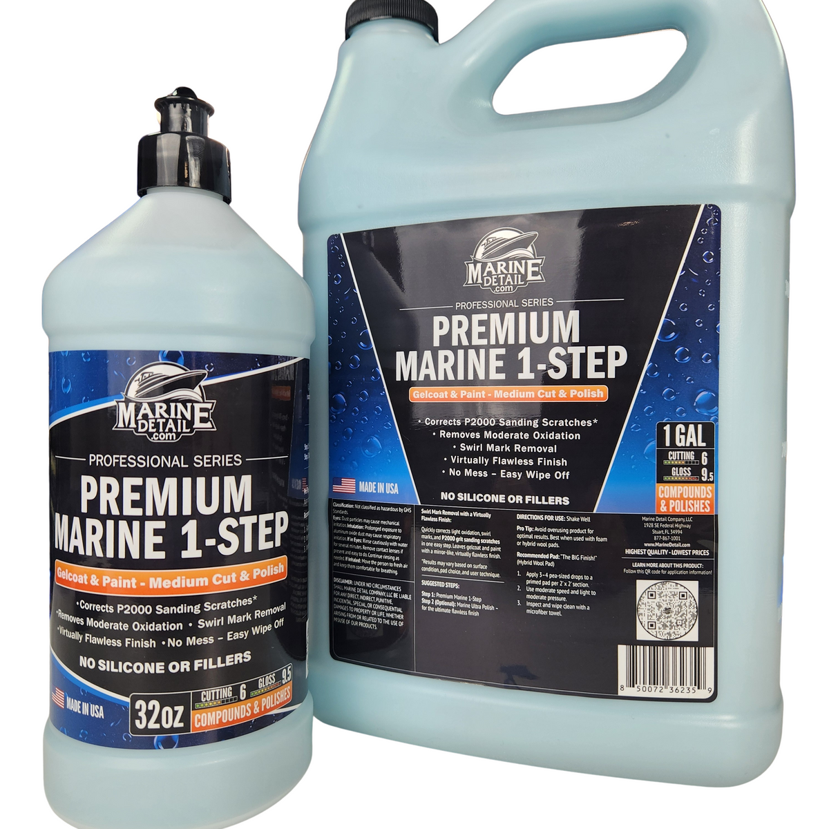 Premium Marine 1-Step - Medium Cut & Polish (Professional Series ...